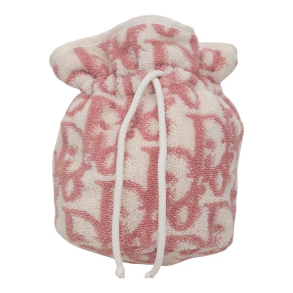 Dior | Bags | Christian Dior Pile Trotter Hand Bag Pink White Auth 1808 ...